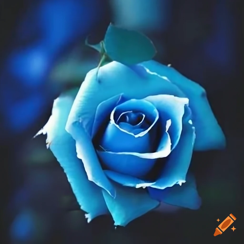 Blue rose on Craiyon