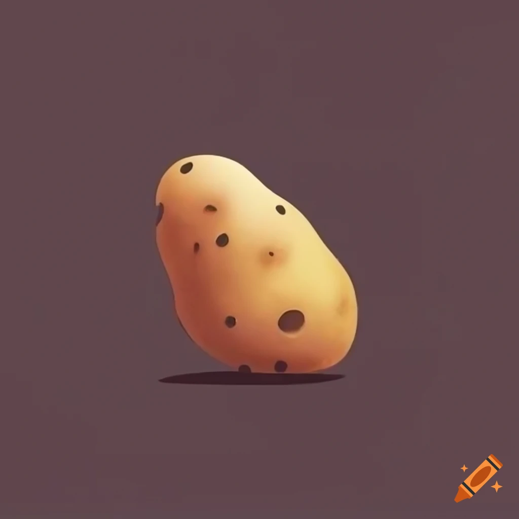 Creative and minimalistic potato design for a music streaming app logo ...