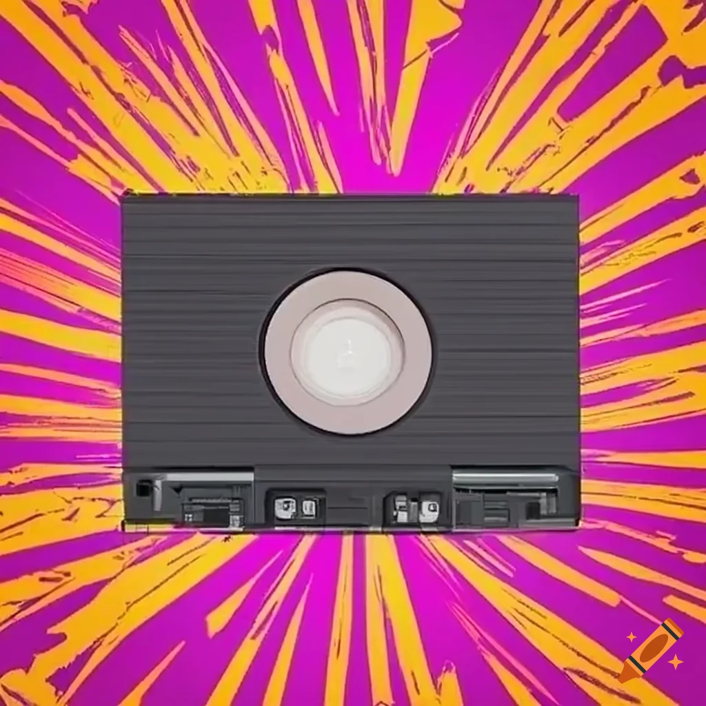 Pop art vintage vhs tape on Craiyon