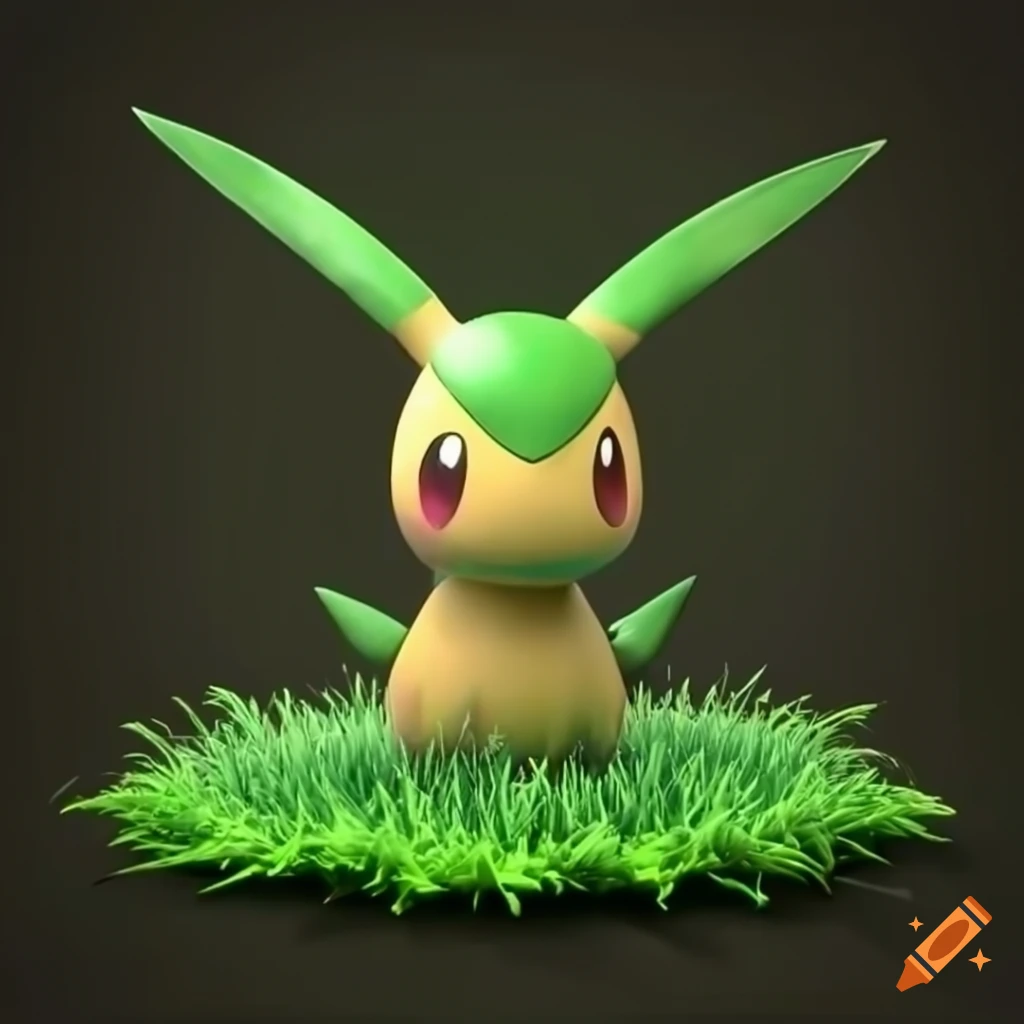 Detailed 3d model of grass pokemon evolution series on Craiyon