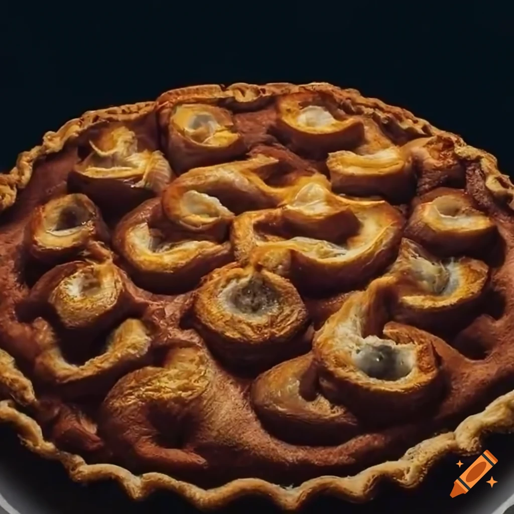 Pie with snail filling on Craiyon