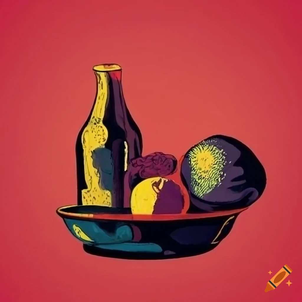 Pop art style still life on Craiyon