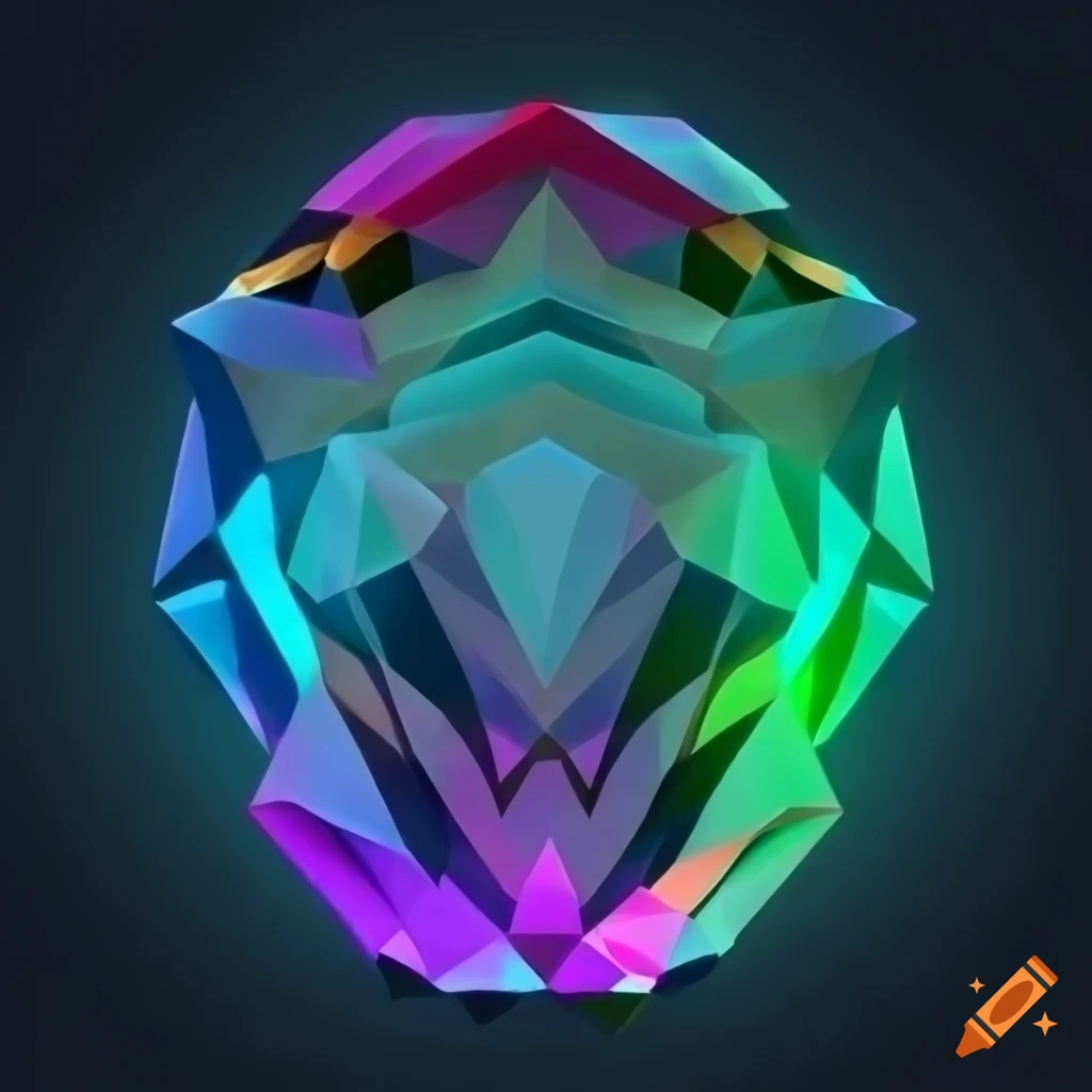 Polygon emblem design on Craiyon