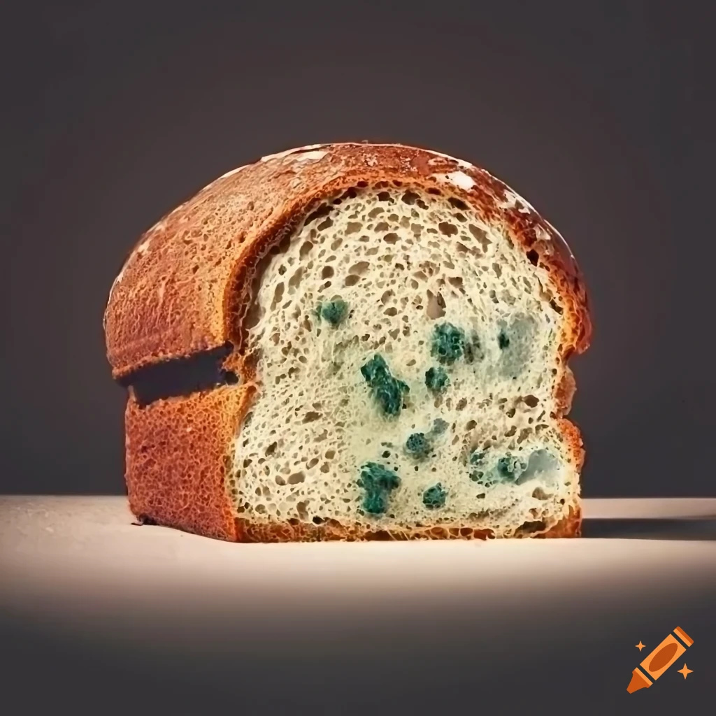 Mold on bread on Craiyon