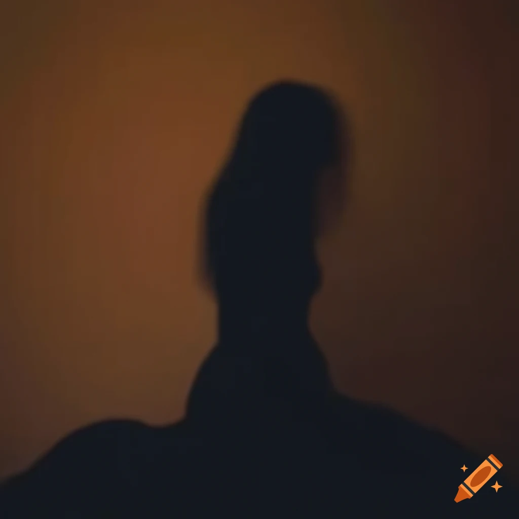 Silhouette of a woman's shadow in a bedroom on Craiyon