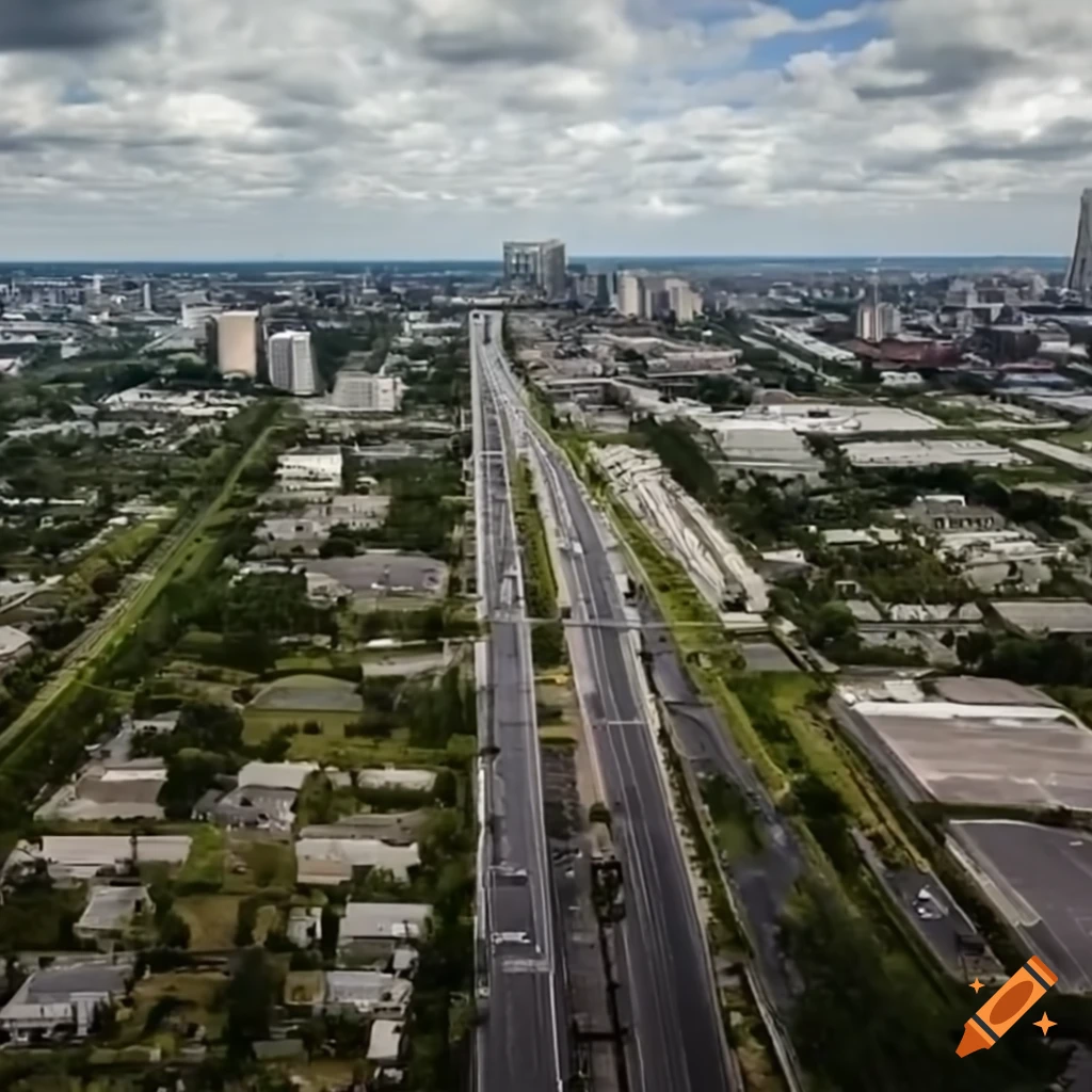 Birdseye view of westheimer road in houston, texas on Craiyon