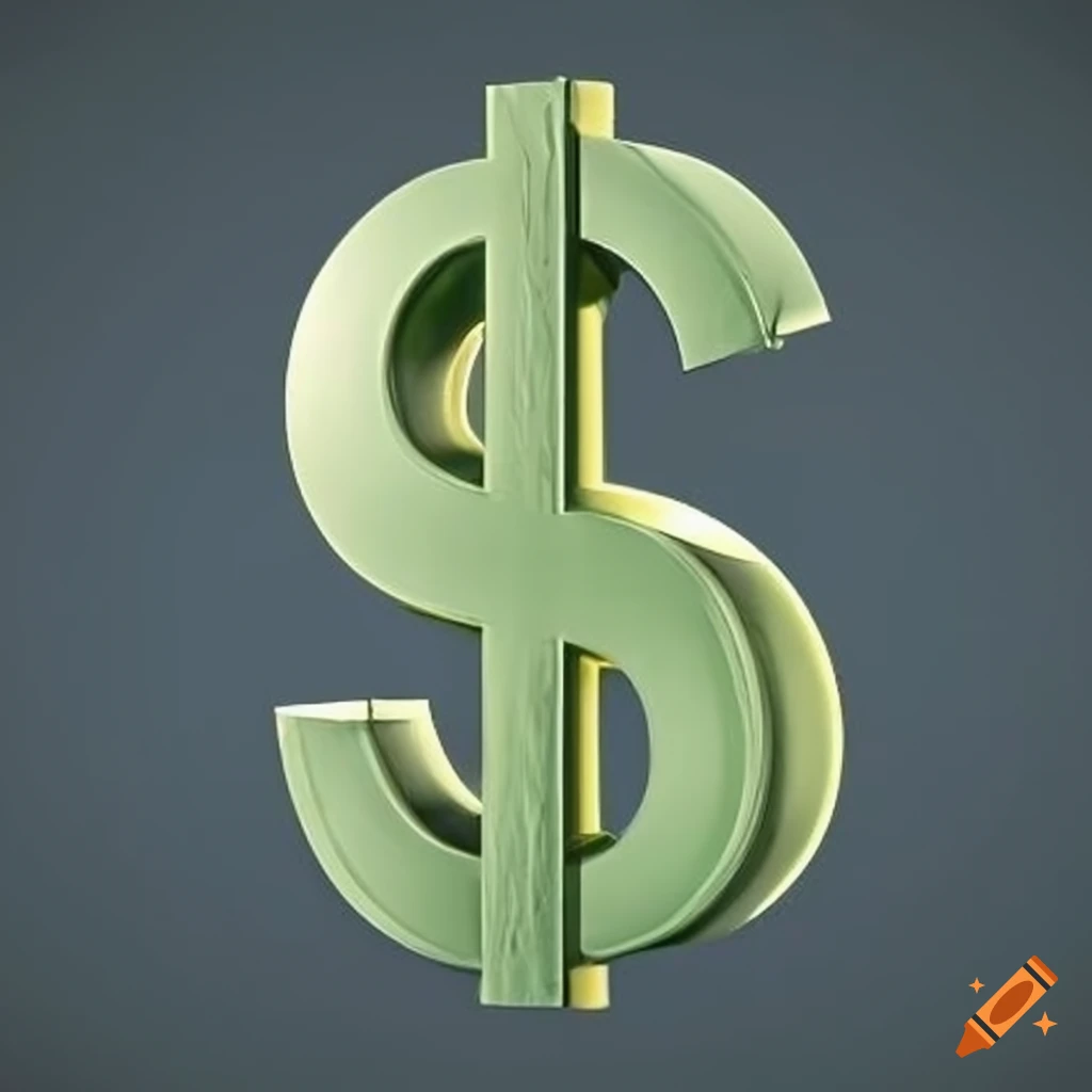 Dollar sign on Craiyon