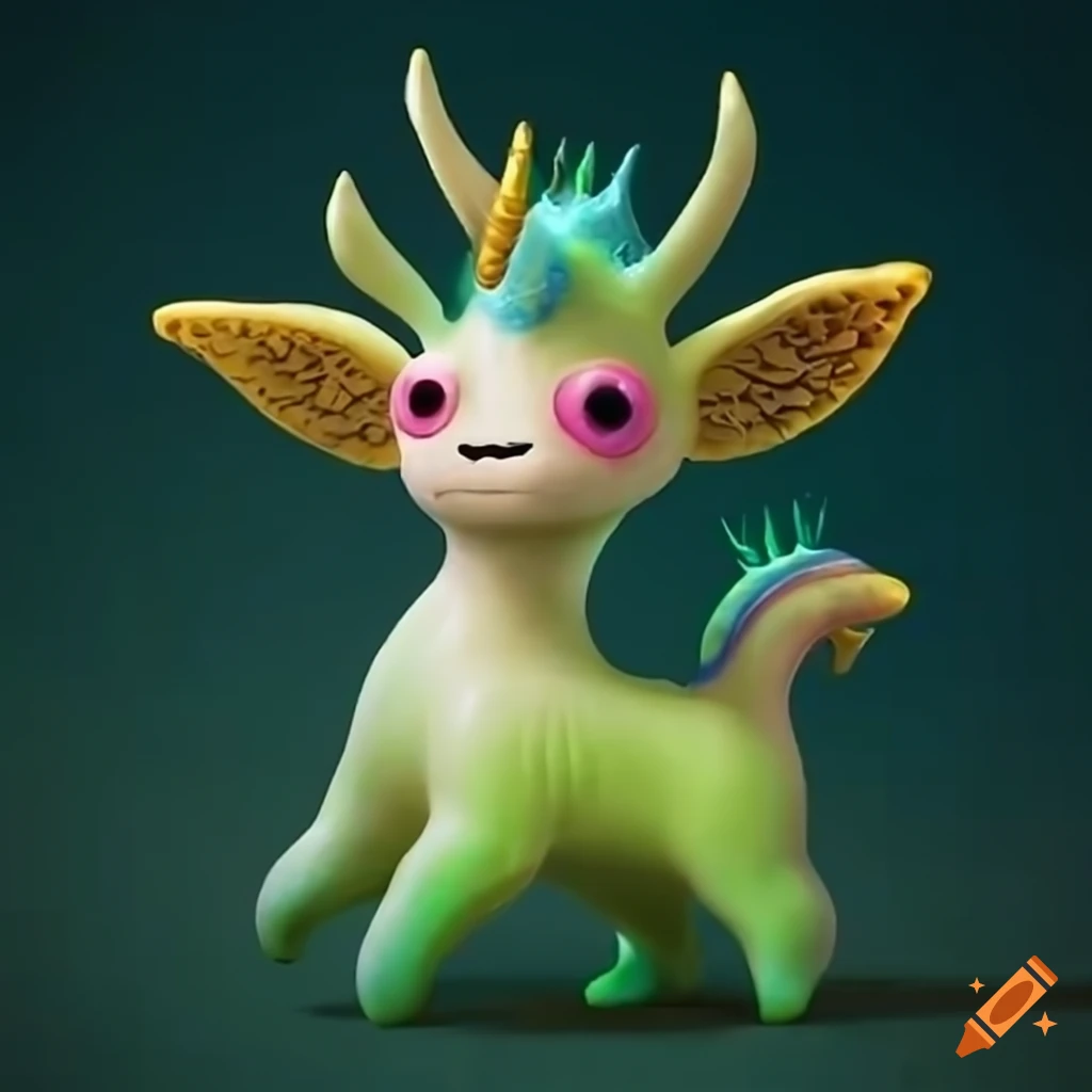 Mythical creatures and mutant omega mart lemon fruit monster in a ...