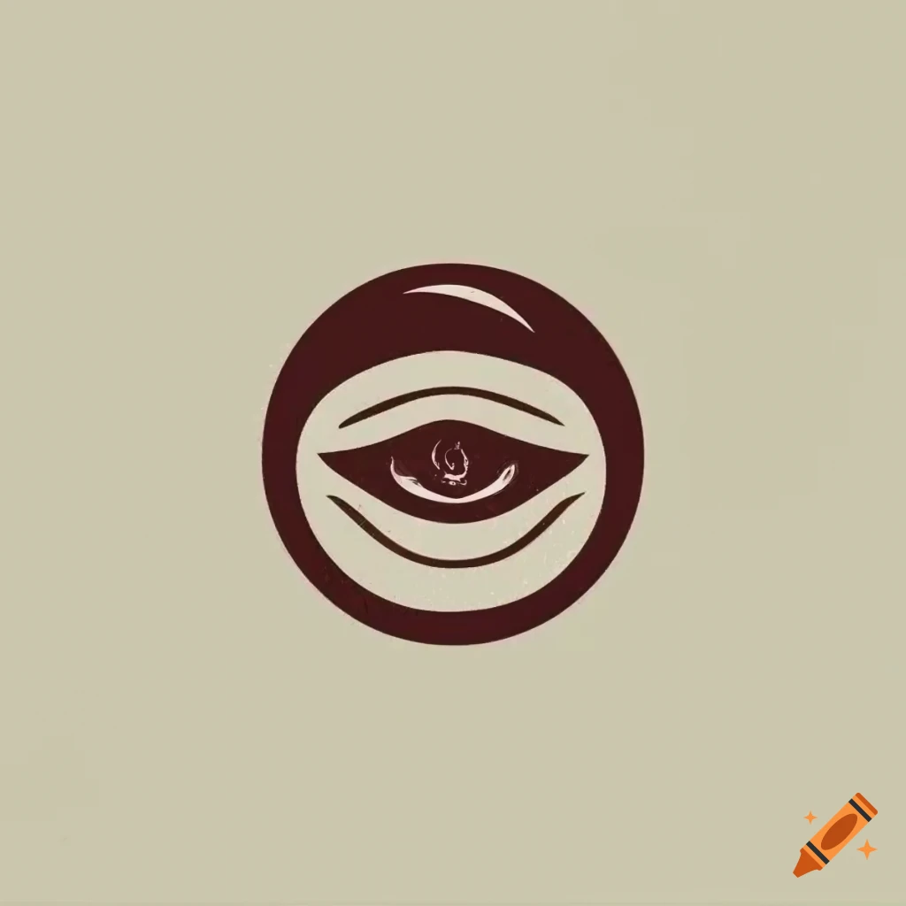 Vintage-style eyelid brand logo with weathered bullet circle design on ...