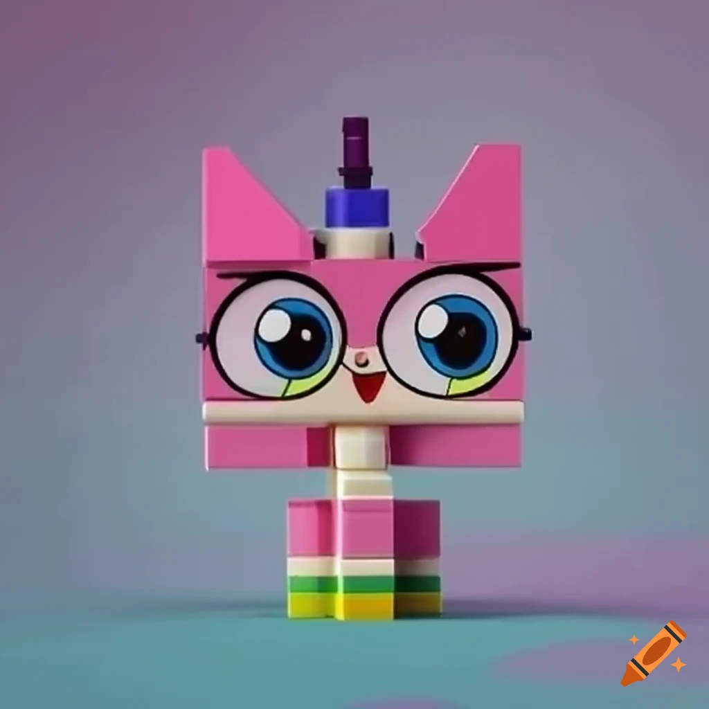 Lego unikitty character on Craiyon