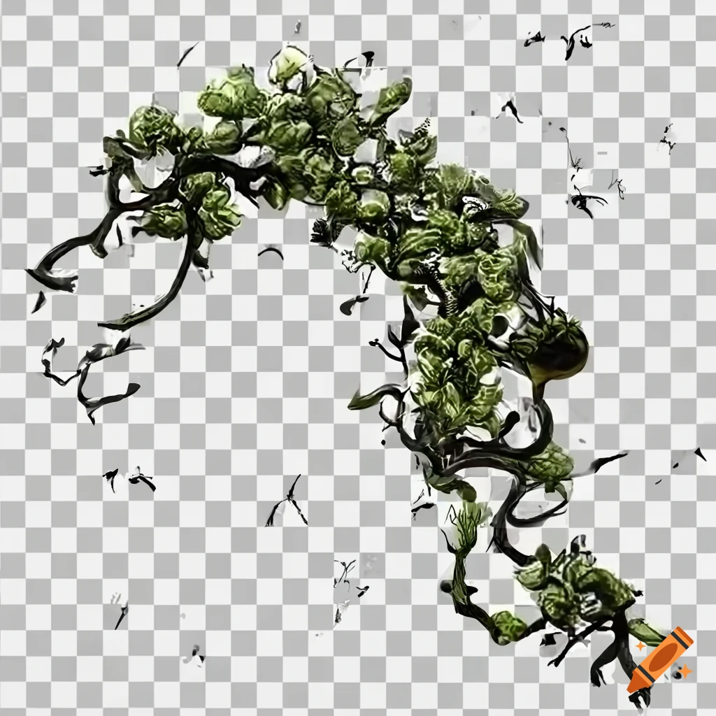 Space vines transparent png on Craiyon