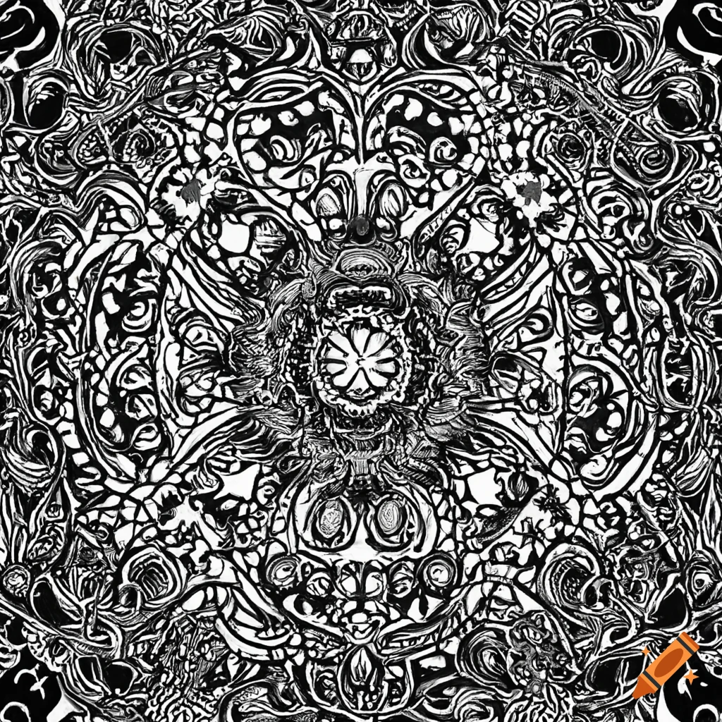 Intricate design on Craiyon