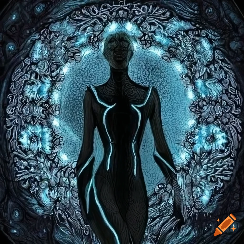 Vibrant artwork with Tron Legacy lightcycles on the grid and fairies in ...