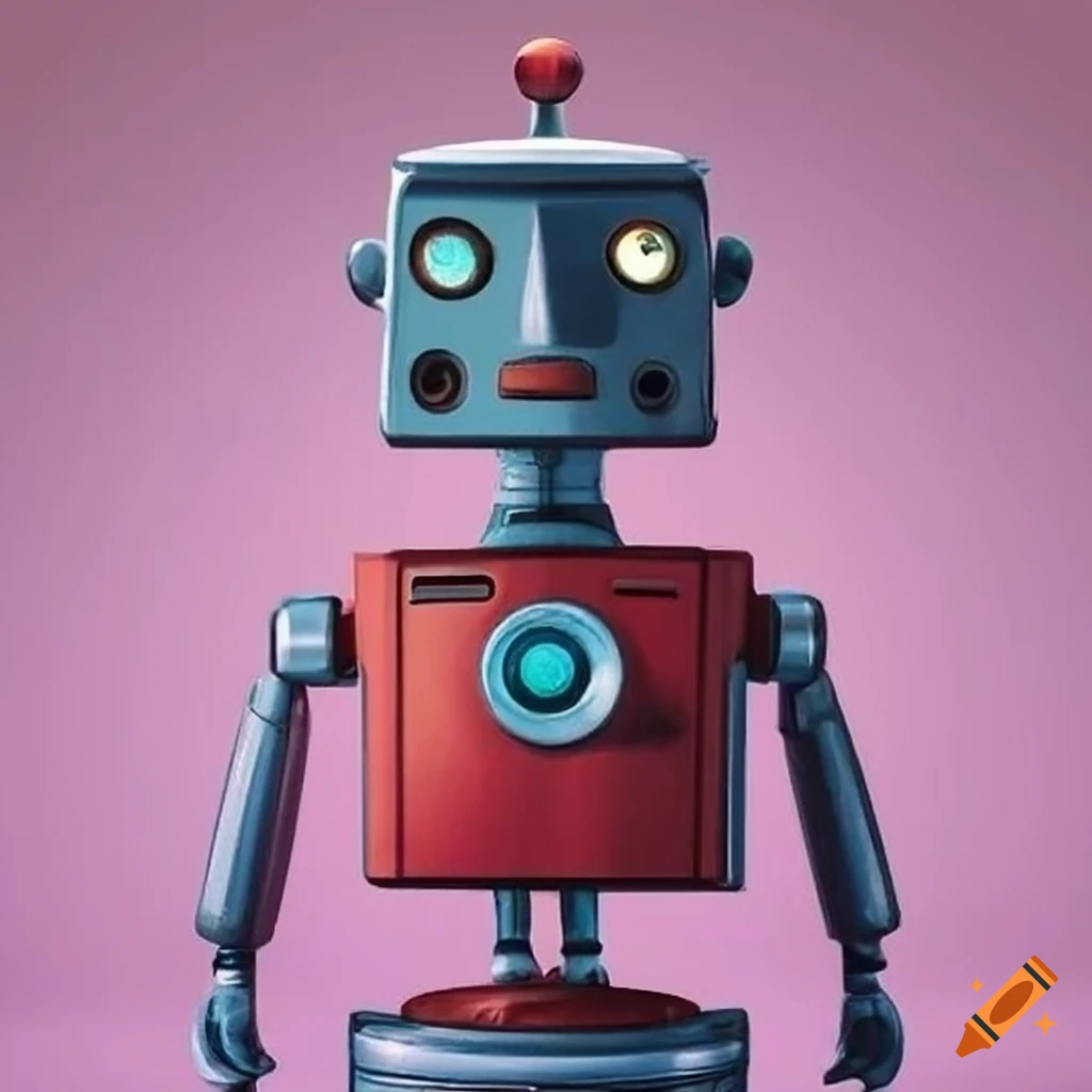 Cute vintage robot similar to robbie the robot from forbidden planet on ...