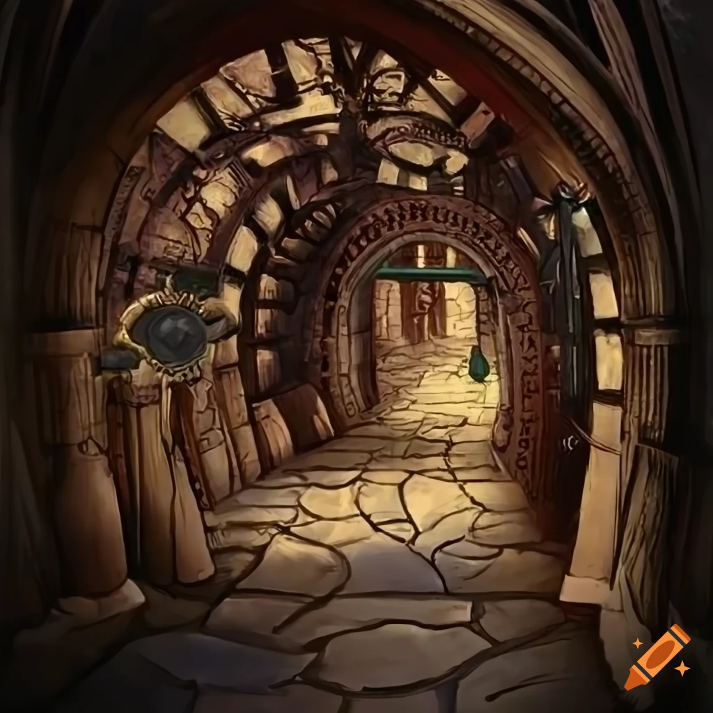 Steampunk pathway on Craiyon