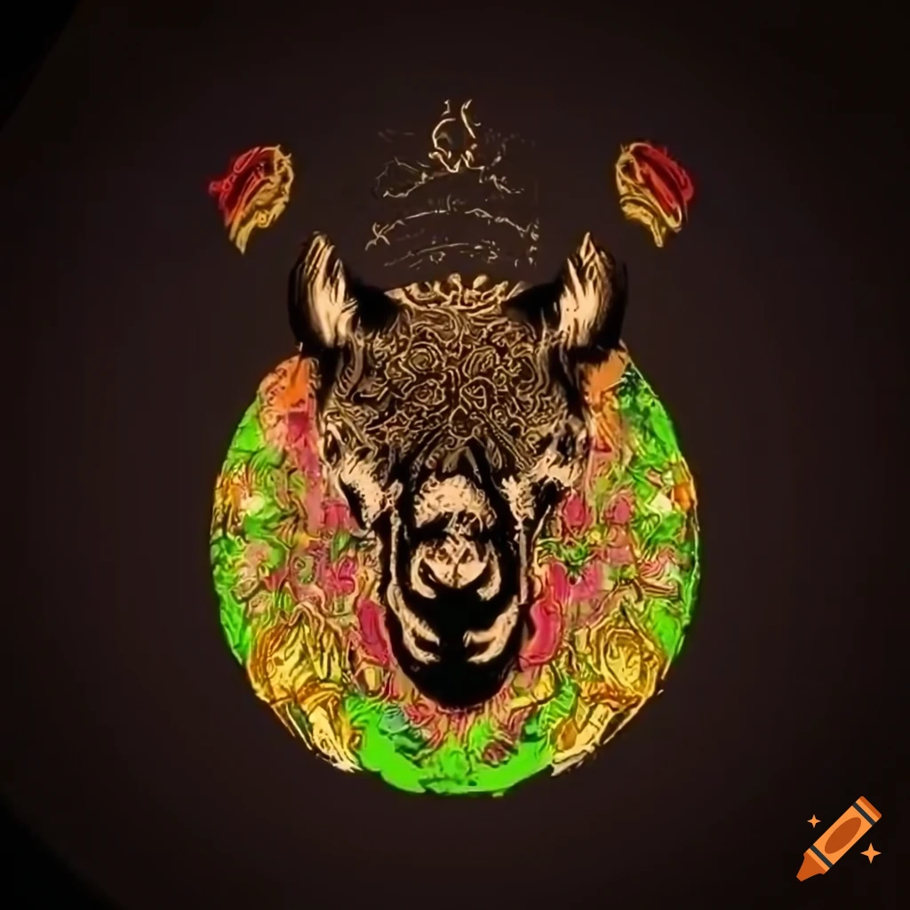 Hungry lama logo on Craiyon