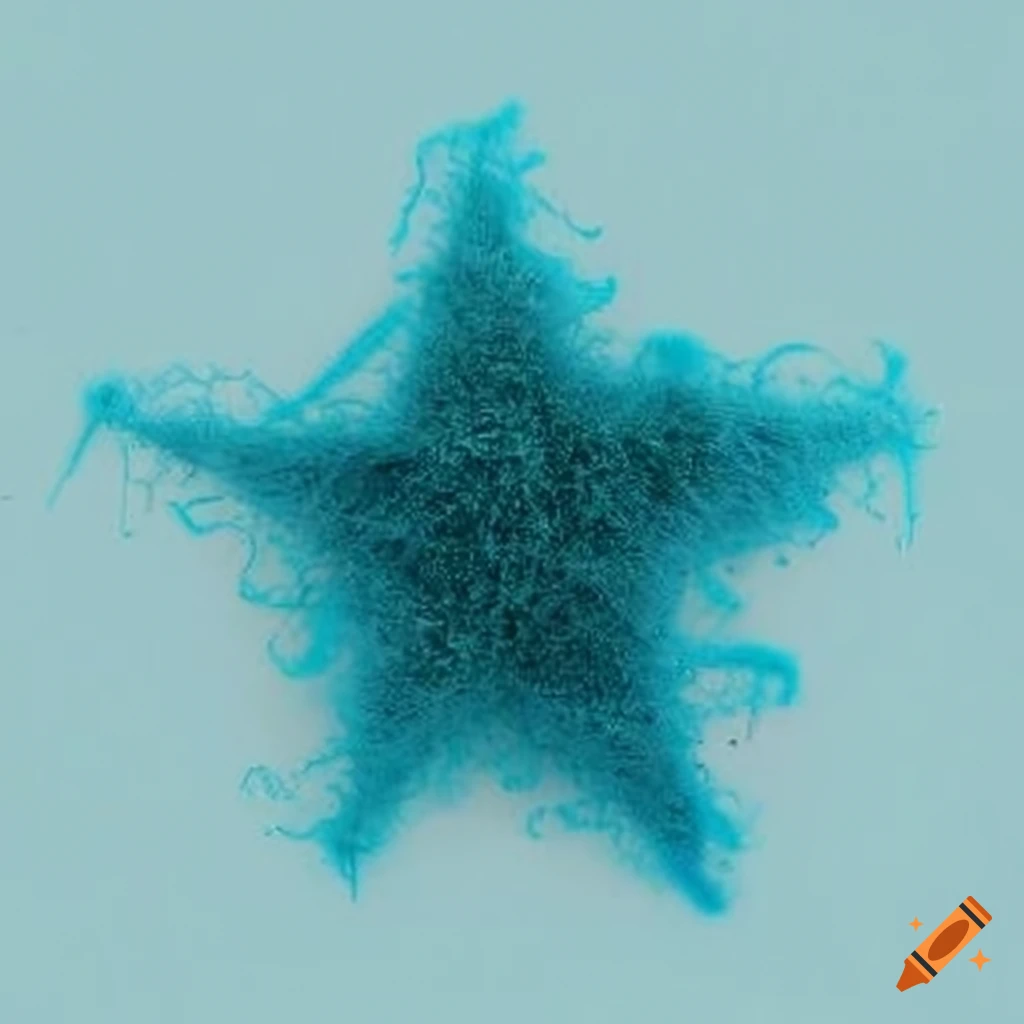 Fuzzy mold in the shape of a star on Craiyon