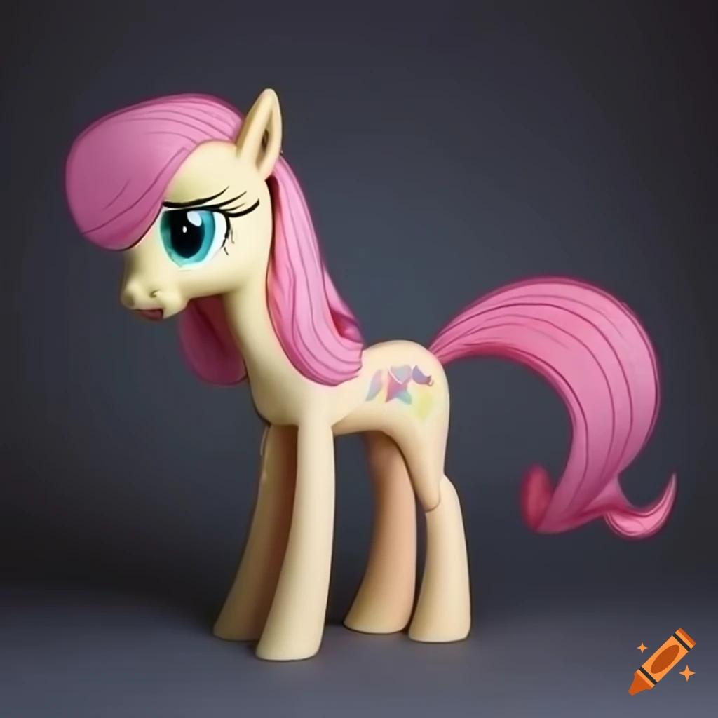 Realistic depiction of my little pony character fluttershy on Craiyon