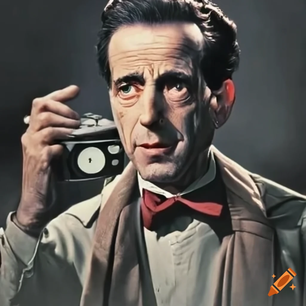 Humphrey Bogart as Dr. Egon Spengler with a PKE meter from Ghostbusters ...