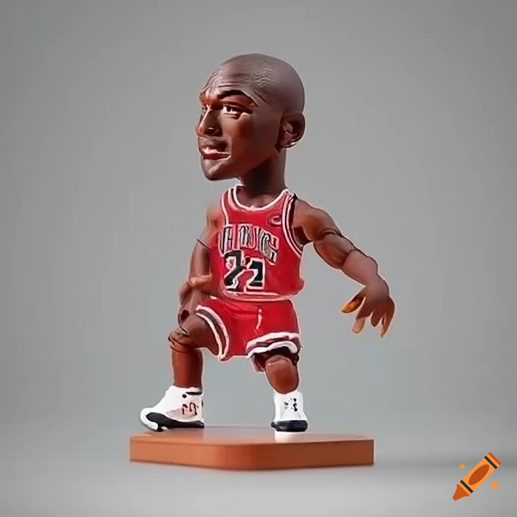 Michael jordan toy figurine on Craiyon