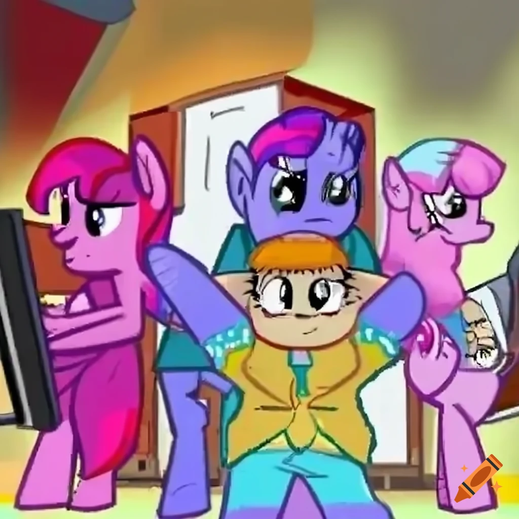 Office worker brothers parody group shot on Craiyon