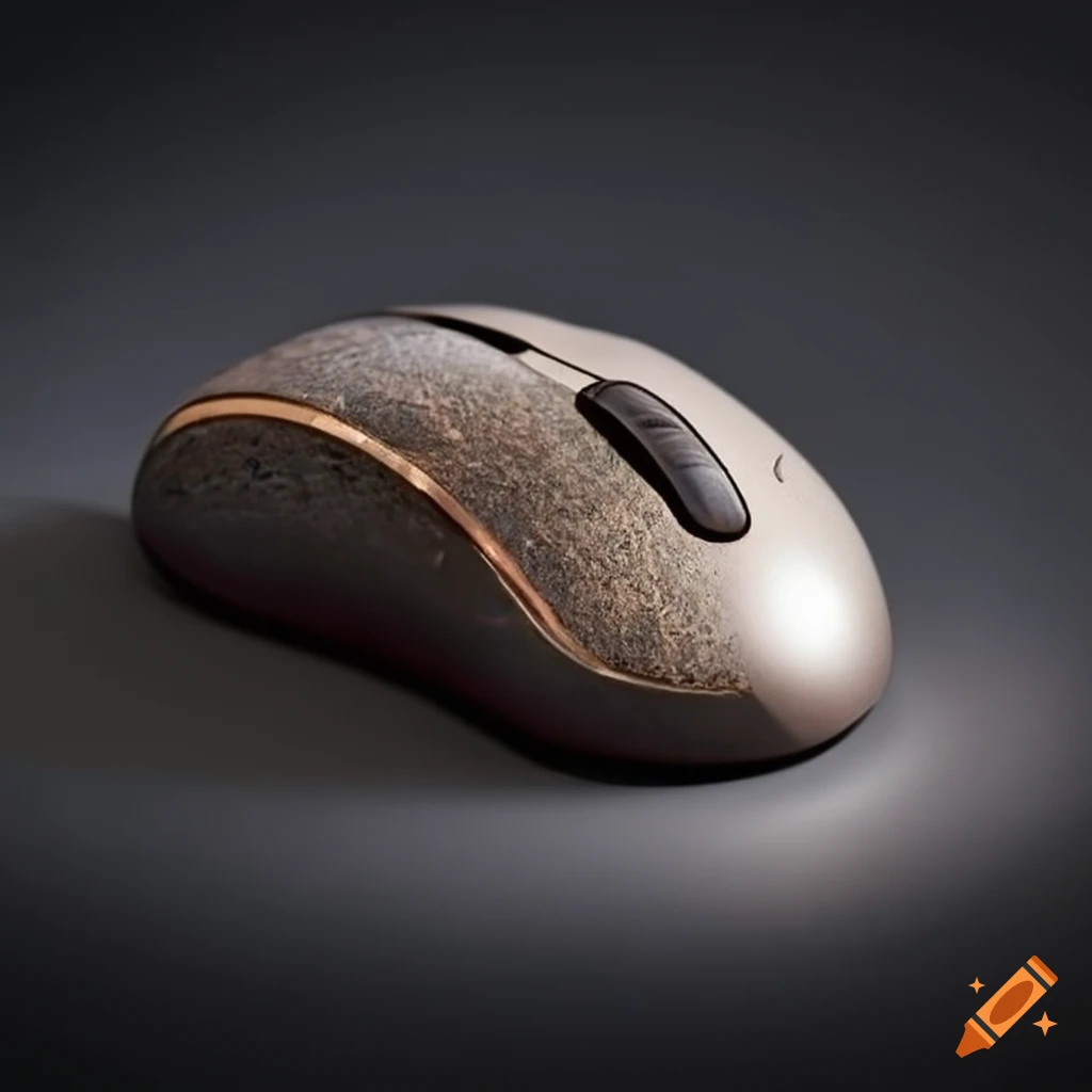 Unique computer mouse made of meteorite with widmanstetten structure on ...