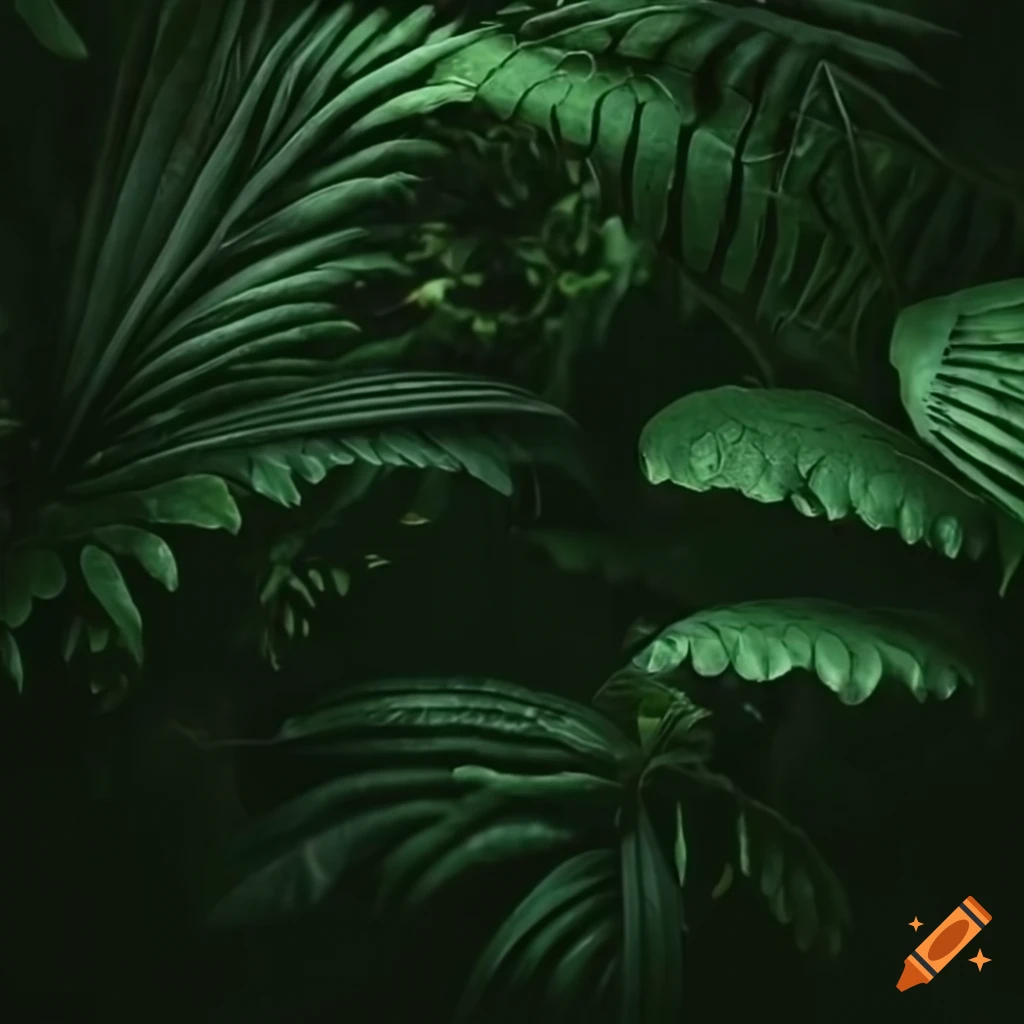Minimalist realistic jungle background on Craiyon
