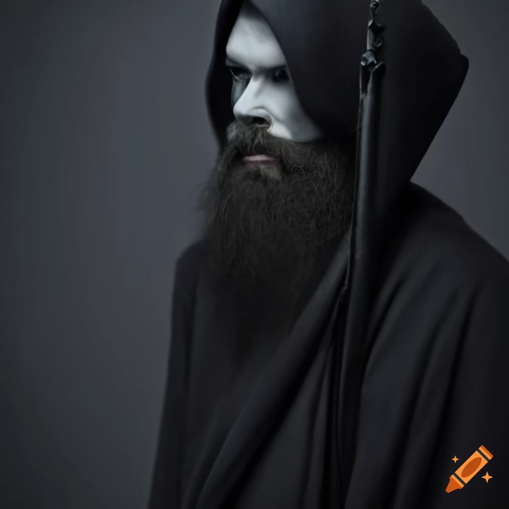 Grim reaper with a beard on Craiyon
