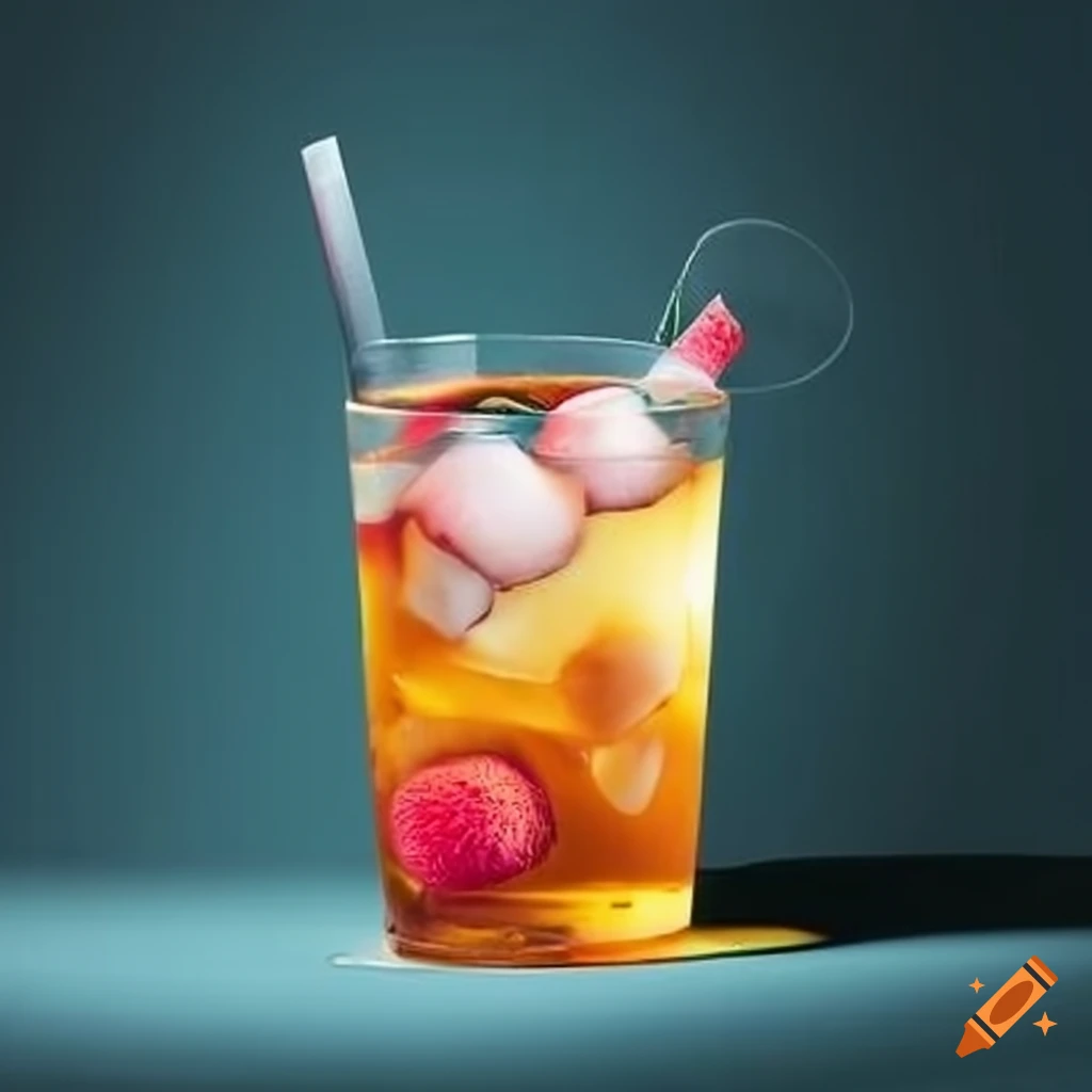 Lychee ice tea on Craiyon