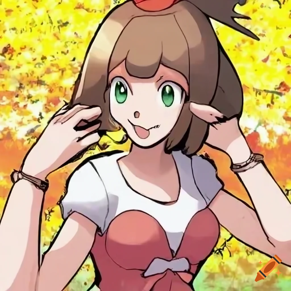 May character as an adult on Craiyon