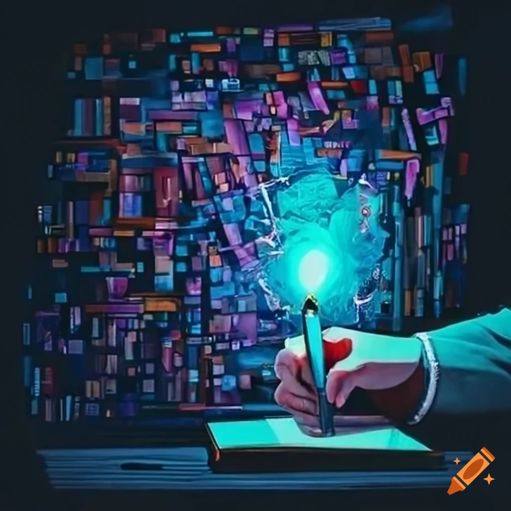 Research and writing concept on Craiyon