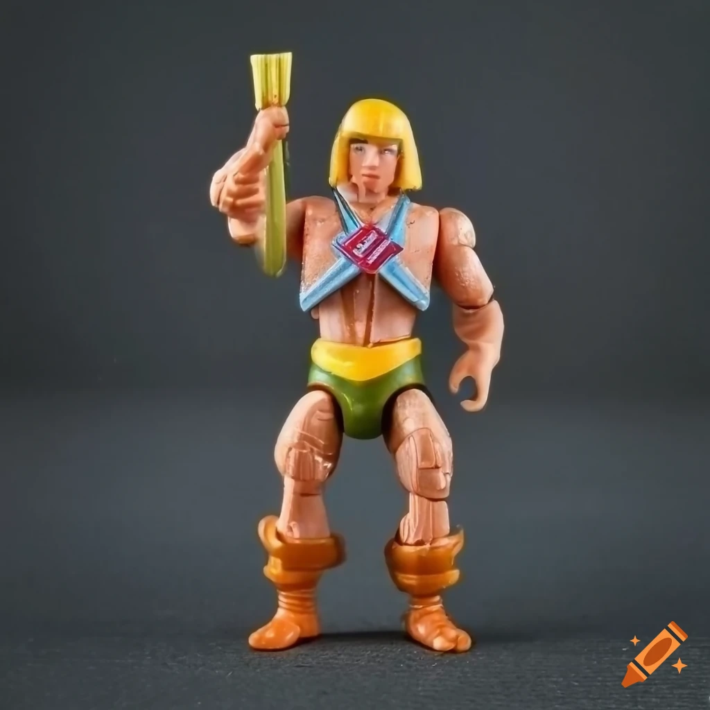 Iconic He-Man vintage action figure from the 1980s on Craiyon