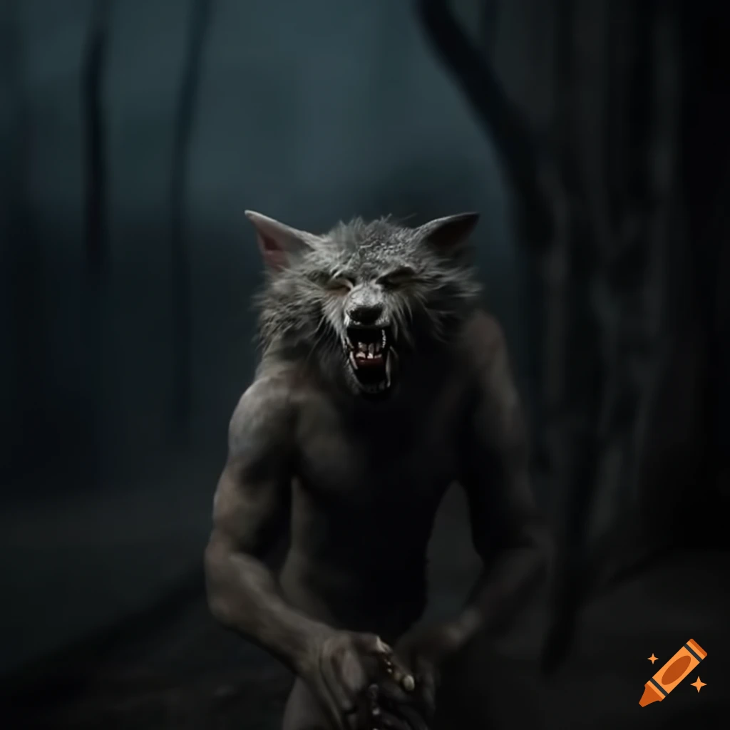 Werewolf creature on Craiyon