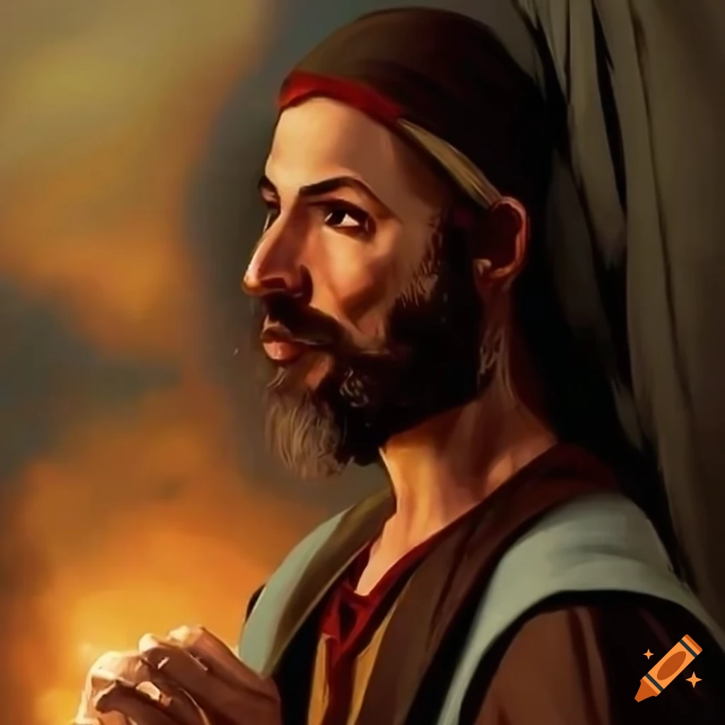 Biblical men on Craiyon