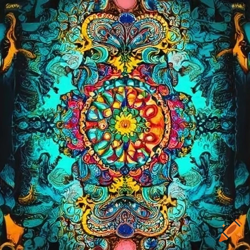 Vibrant indian-inspired art with paisley, mandalas, elephants, and ...