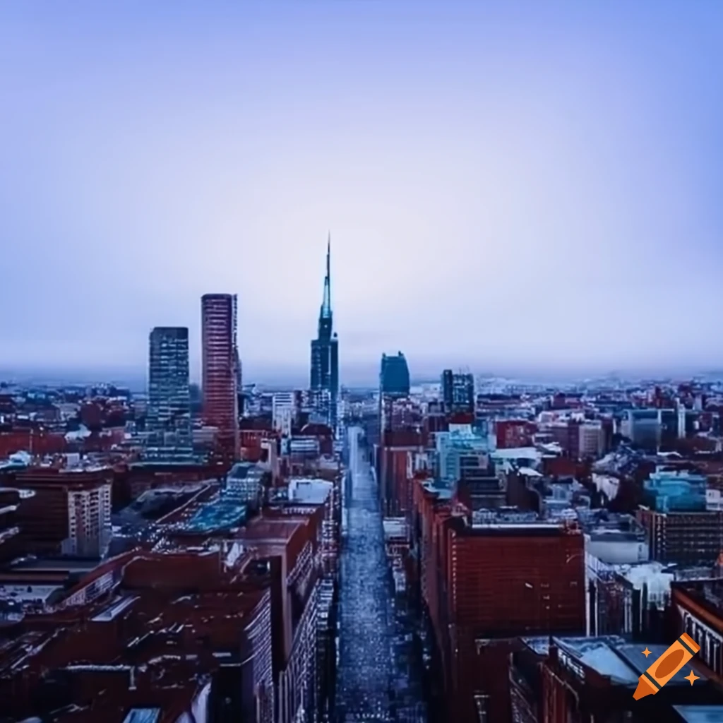 Realistic city rooftop view on Craiyon