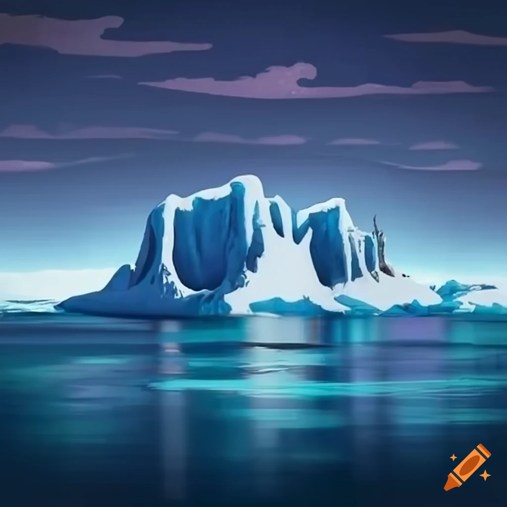 Antarctica in simpsons cartoon art style on Craiyon