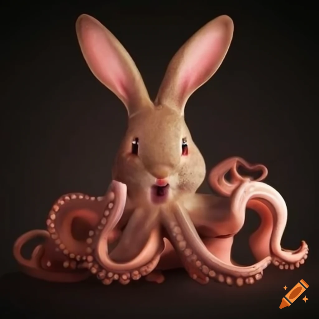 Rabbit and octopus on Craiyon