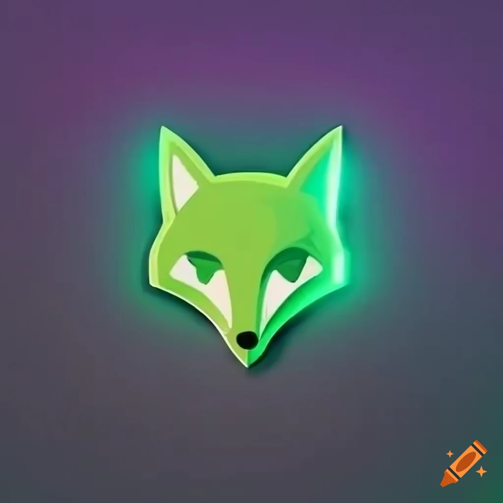 Green fox gamer twitch streamer logo on Craiyon