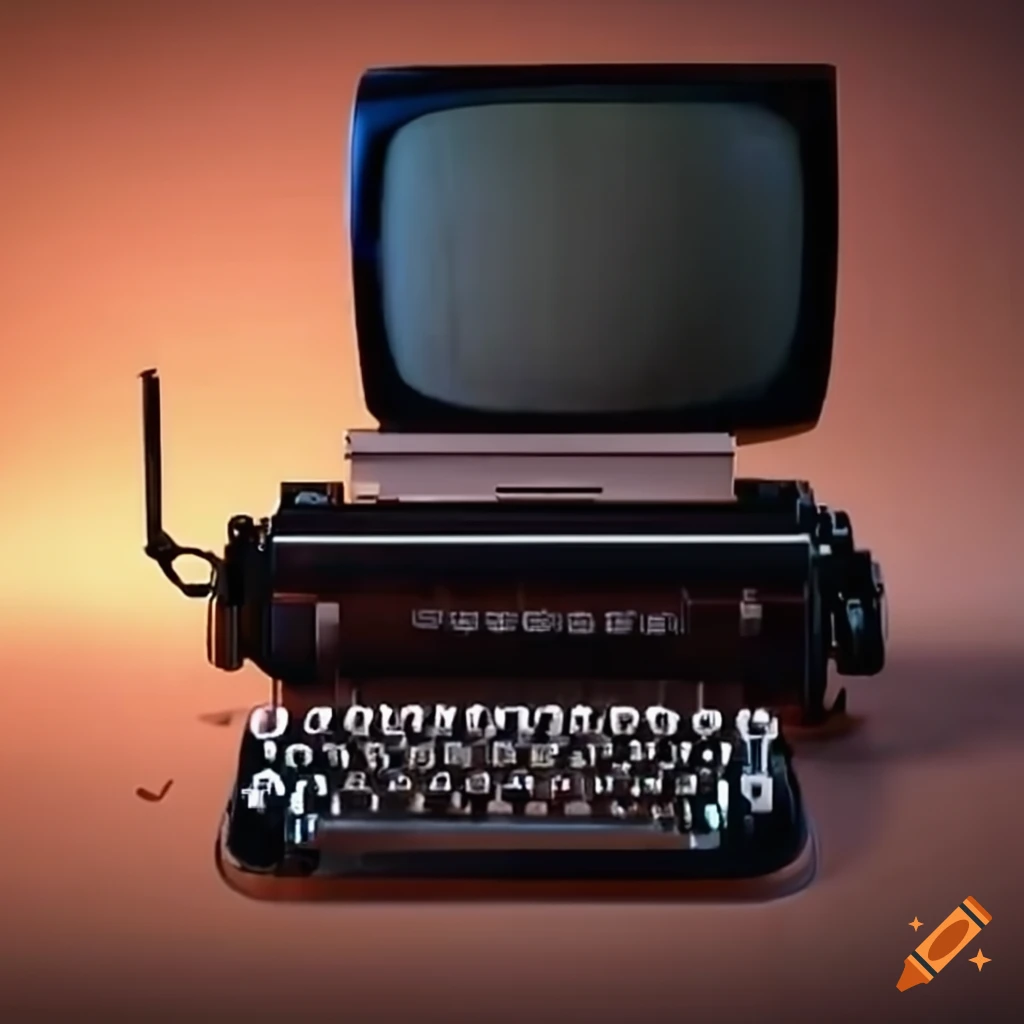Tv typewriter according to ai on Craiyon