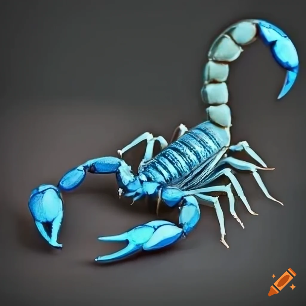 Blue imperial scorpion on Craiyon
