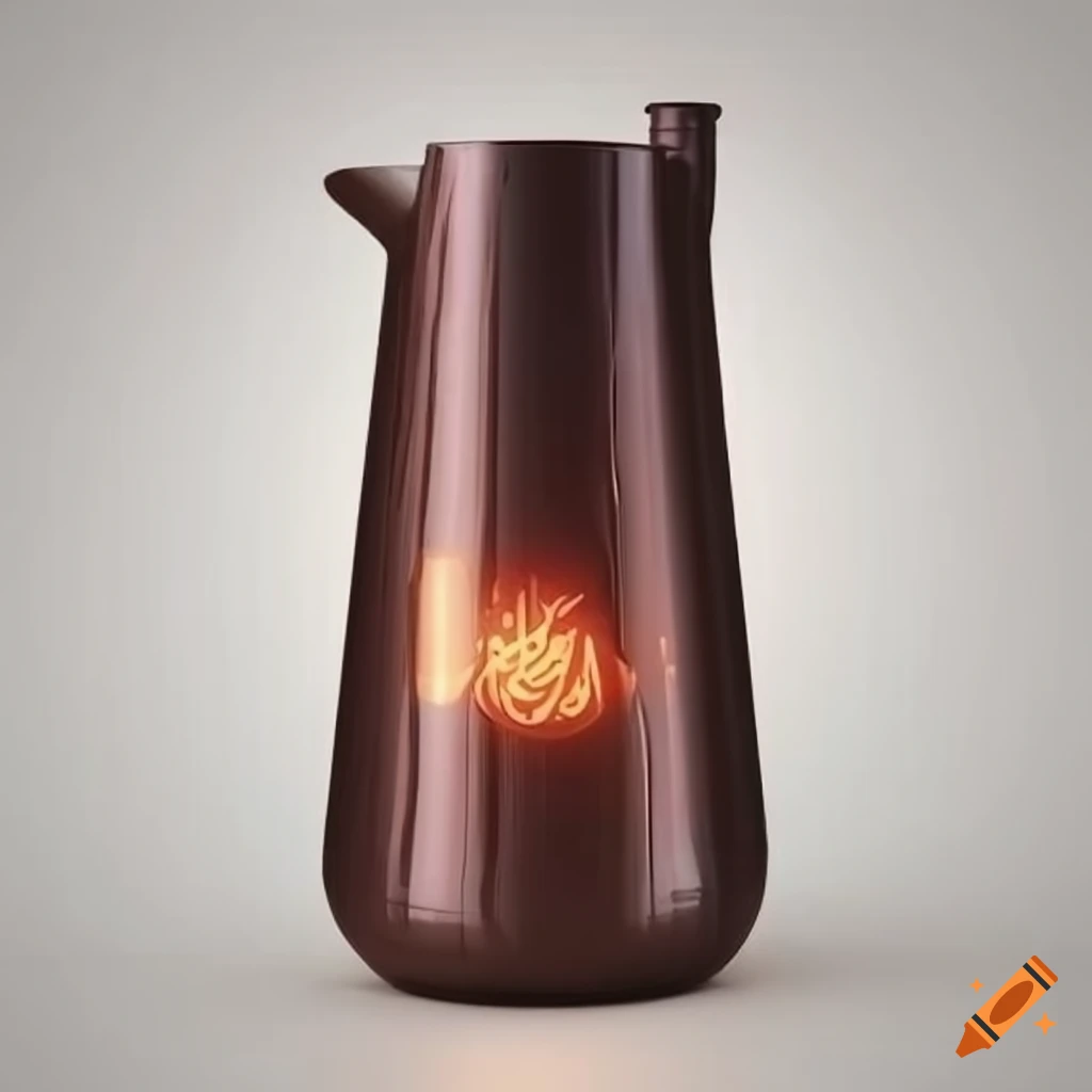 Intricate Arabic designs for vacuum flask production on Craiyon