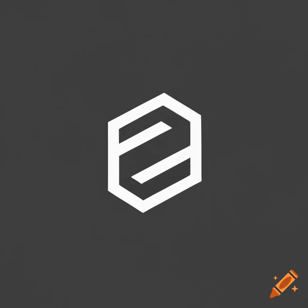 Simple minimalistic geometric logo design on Craiyon