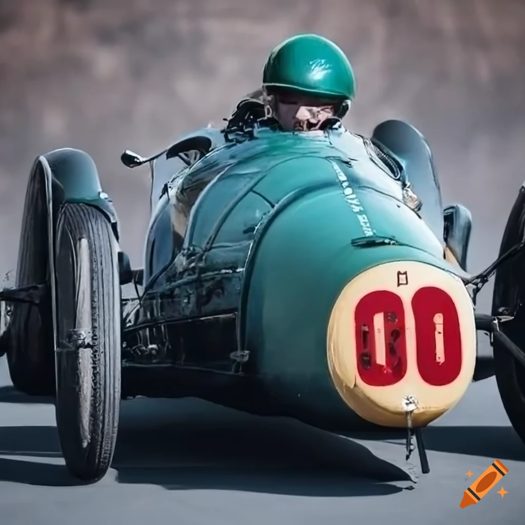 French vintage racing on Craiyon