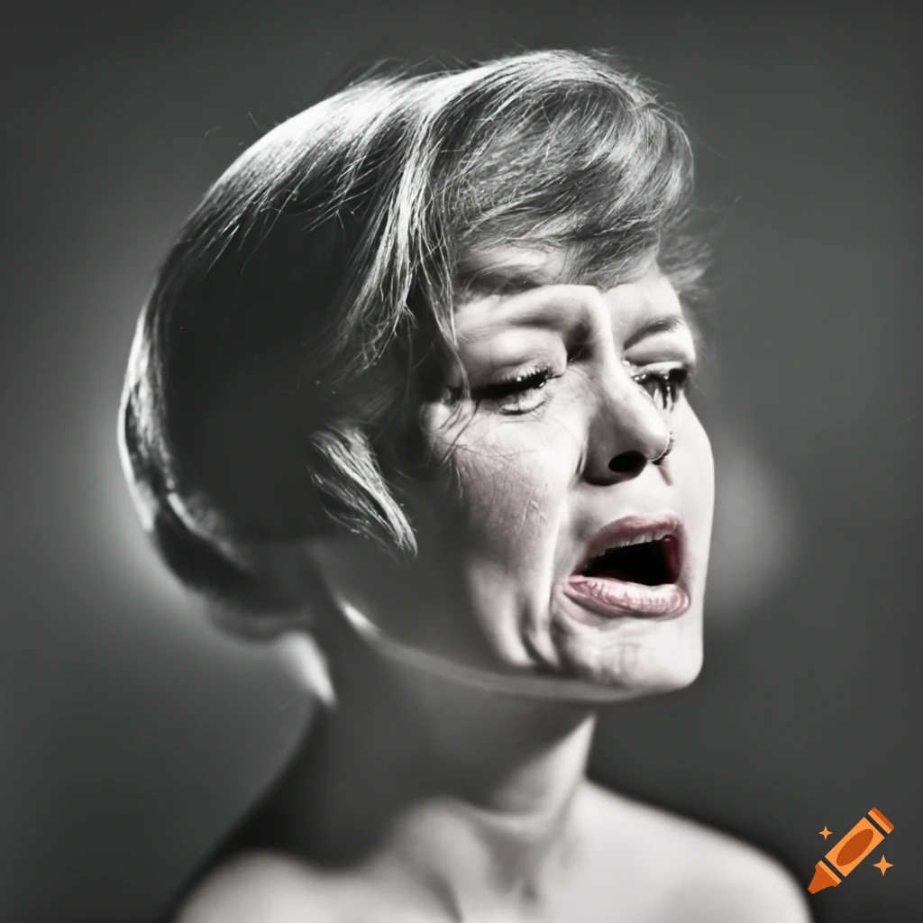 1960s american woman crying on Craiyon