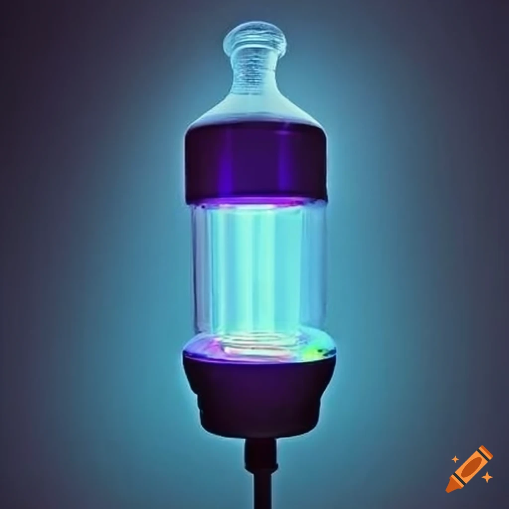Molecular purification lamp for water disinfection using UV light on ...