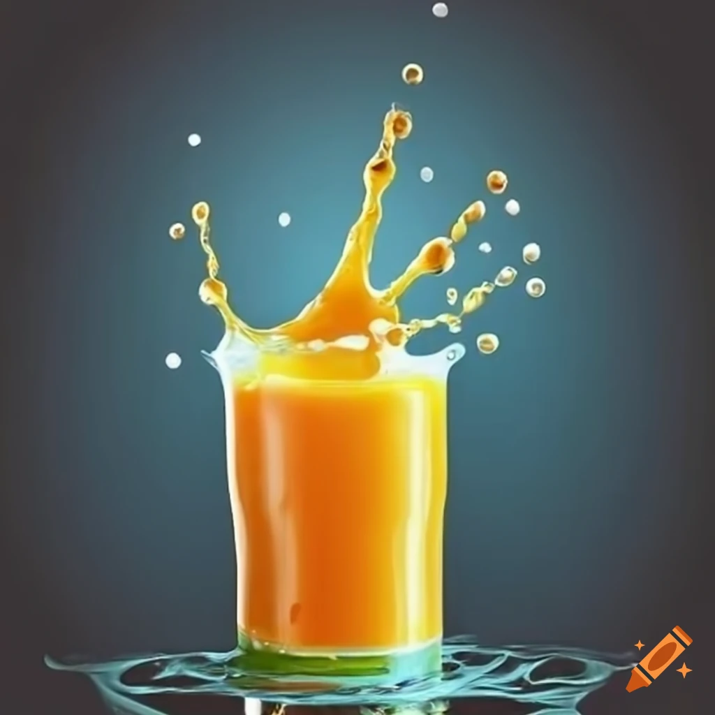 Juice splash on Craiyon