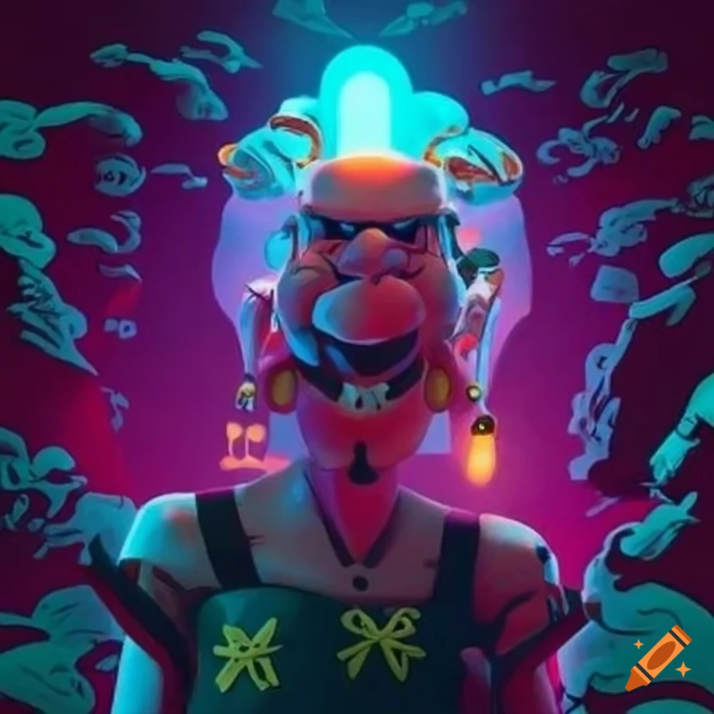 Cyberpunk asterix character on Craiyon