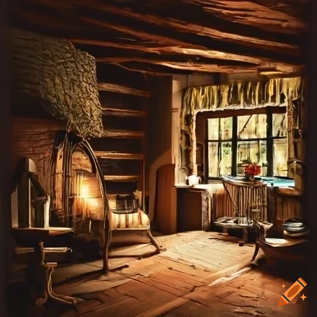 Charming cottage interior on Craiyon