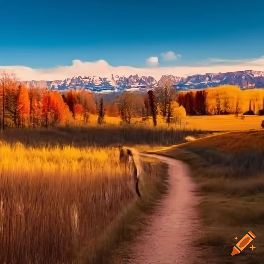 Colorado countryside captured with a 24mm wide-angle lens on Craiyon